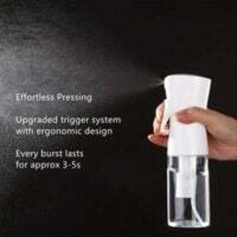 Hair Mist Bottle, 200ml Refillable Continuous Ultra Fine Water Mist for ...