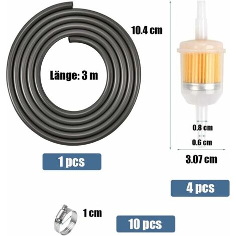 Fuel Filter Set - Motorcycle Fuel Filter - Inline Fuel Filter Fuel Hose ...