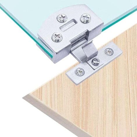 [2pcs] Cabinet Glass Door Hinge Bathroom Clamp Frameless Glass Door ...