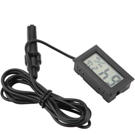 Mini Thermometer Hygrometer, Built-in LCD Digital Humidity Meter Gauge ...