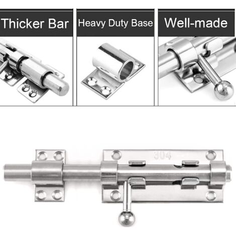 Door Latch Door Lock Latch Garage Door Latch Bolt Slide Gate Latch ...