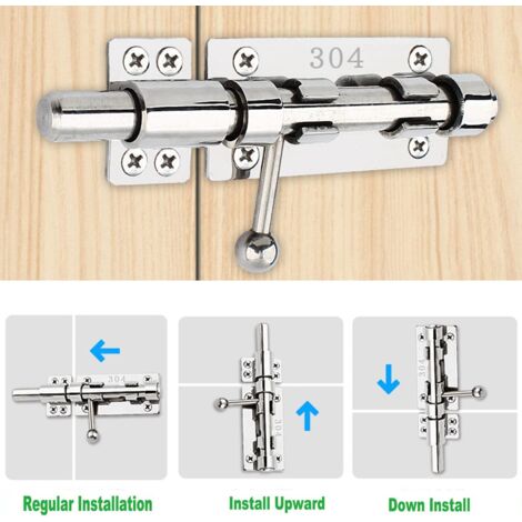 Door Latch Door Lock Latch Garage Door Latch Bolt Slide Gate Latch ...