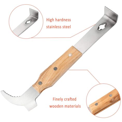 2PCS Stainless Steel Beehive Scraper, Beekeeping Hive Tool Scraper Bee ...