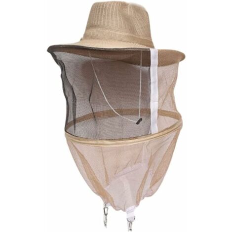 Beekeeping Hat with Veil Anti Mosquito Hat Beekeeper Head Face Mask Hat ...