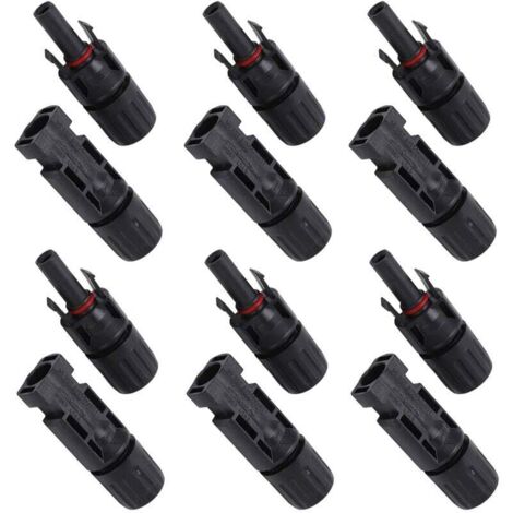 12 Pcs Solar Cell Connector Industrial Waterproof Cable Connector for ...