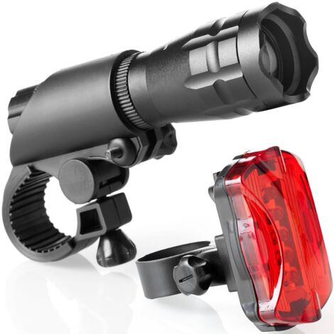 5W Mountain Bike Headlight Kit Cycling Torch Rechargeable Zoom Strong ...
