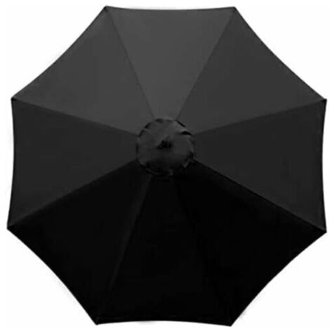 (Black) Garden Parasol, Stand Not Included, Beach Umbrella, Garden Shed ...