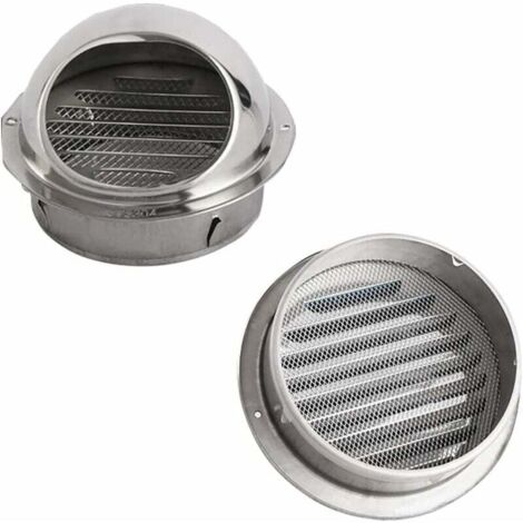 1 Pcs 100mm Air Vent Grille - Wall Mounted Air Hood Stainless Steel Air ...