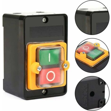 2pcs Machine Switch, AC 220V/380V 10A Machine Push Button Switch On/Off ...