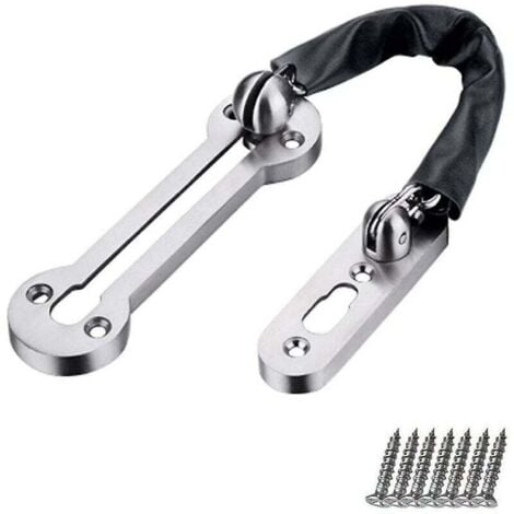 Silver Entry Door Chain Security Lock Chain Security Restrictor Chain ...