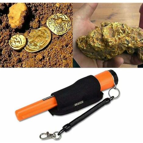 (Yellow, 230 X 40 X 40 mm) 360° Handheld Metal Detector with LED Pin ...