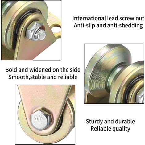 4 Pieces Lifting Pulley Block, V-Groove Wheel, Lifting Wheel, Groove ...
