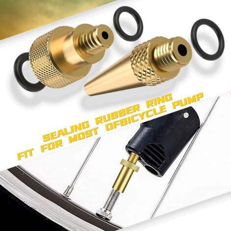 14 Pcs Bike Pump Adapter, Bicycle Tire Pump Adapter, Bike Pump Needle ...