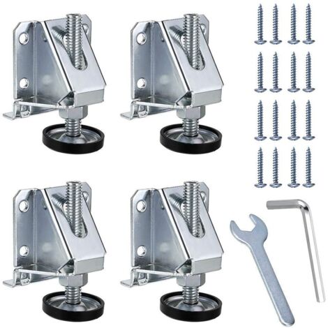 Leveling Feet Heavy Duty Furniture Leveler Adjustable Table Leg Leveler with Locking Nuts for Furniture Tables