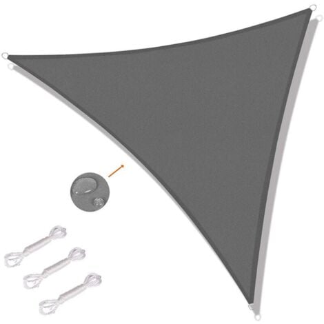 Triangular shade sail 5 x 5 x 5 m - UV protected shade cloth for ...