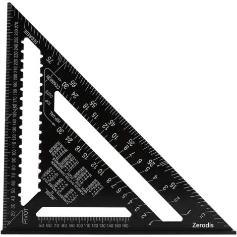Triangle Square Angle Ruler Protractor High Precision Aluminum Alloy ...