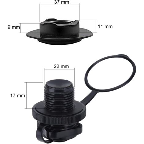Inflation Spiral Valve, 5 Pcs Air Valves Valve Adapter Plugs, Spiral ...