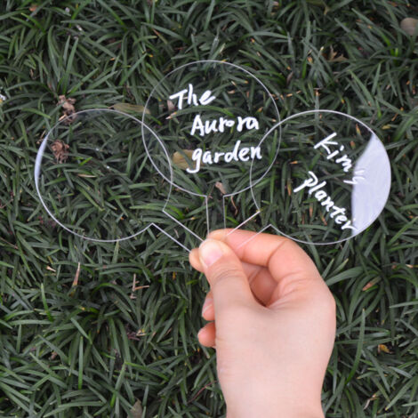 1 Set of 12 Planter Labels - Round, Plastic Tags, Miniature Plants ...