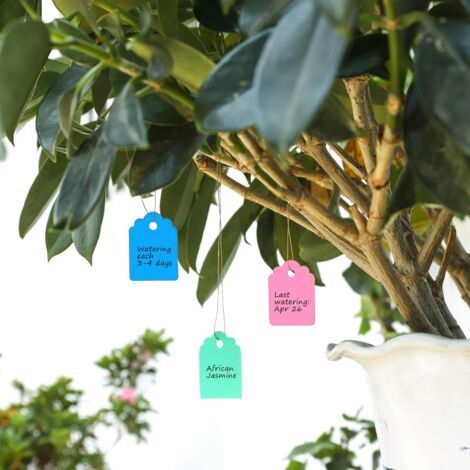 Waterproof Plant Labels Reusable Plastic Garden Tags Multicolor Hanging ...