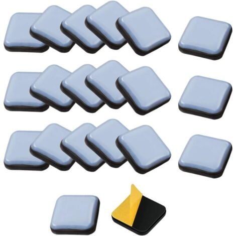 20PCS Self-Adhesive Furniture Glides Teflon Furniture Glides Square ...