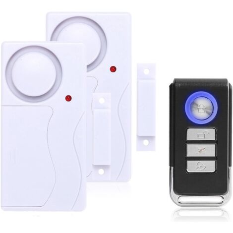 Door and Window Alarm - Wireless Burglar Alarm with Remote Control ...