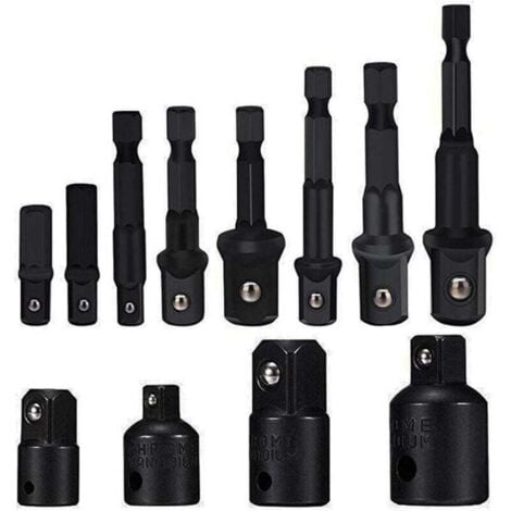 (Set of 8) Ratchet and Socket Adapter Kit, Hex Socket Adapter Kit ...