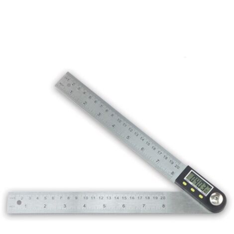 200mm Protractor, Stainless Steel Digital Square, 360 Degree Angle ...