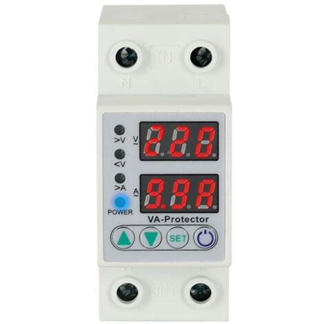 Adjustable 63A Rail Overvoltage and Undervoltage Protection Relay ...