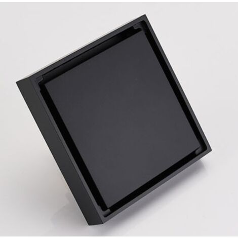 Black recessed floor drain