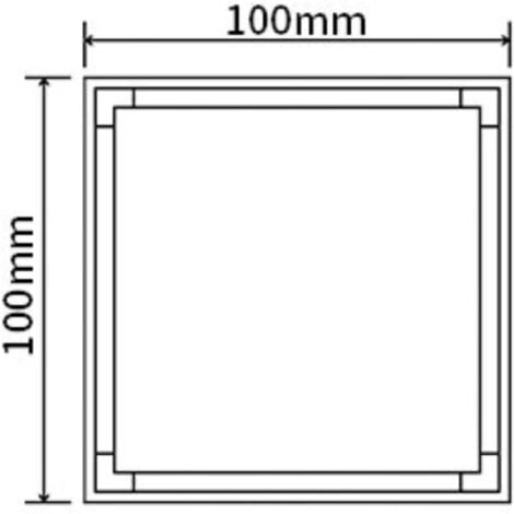 Black recessed floor drain