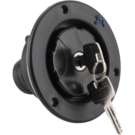 RV Inlet Lockable 80mm Waterproof Water Cap Inlet Fill Tank Equipment ...