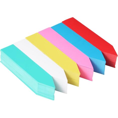 120x Garden Plant Labels 2x10cm Plastic Seedling Label 6 Colors