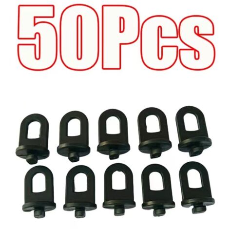Pack of 50 plastic fixing clips for greenhouse