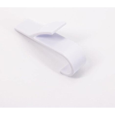 Plastic, White, Universal Towel Radiator Hook