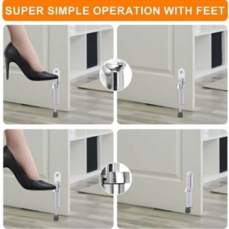 Metal Door Stop with Foot Control, Floor Door Block, Door Stop, Door ...
