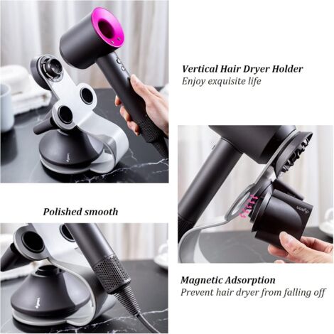 Dyson Supersonic Magnetic Hair Dryer Holder and Two Storage Nozzles