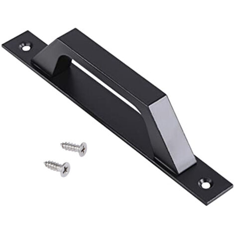 (Black) Aluminium straight door handle, suitable for sliding or hinged ...