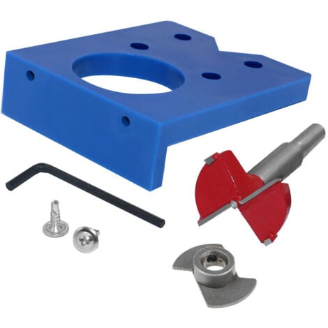 35MM Hinge Jig Concealed Hinge Drill Bit Sets Drilling Locator Guide ...