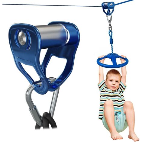 Deflection pulley with carabiner - Suitable for textile ropes up to ...