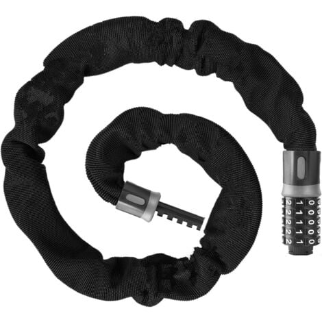 120 CM Bicycle Lock Chain, High Security Anti-Theft Bicycle Lock with 5 ...