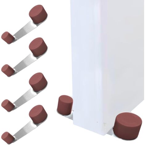 360° Door Stop - Door Stop with Mechanical Pivot Retainer, Pack of 4 ...
