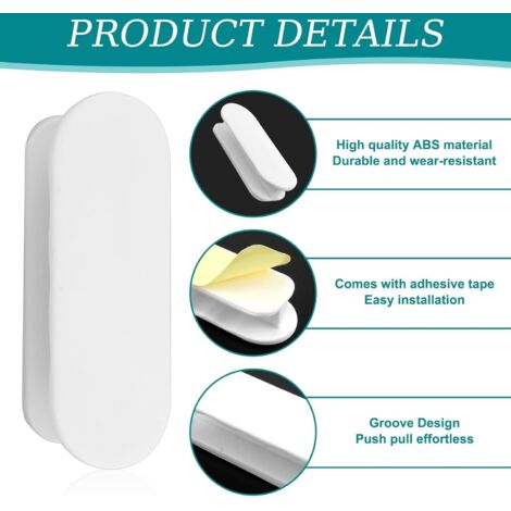4 adhesive balcony door handles, sliding patio door handles for ...