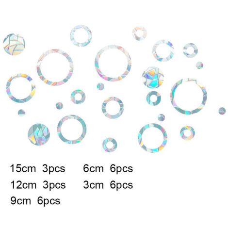 24pcs Translucent Anti-Collision Window Stickers, Static Cling Bird ...