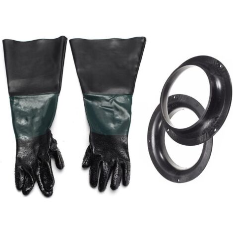 CSPARKV 1 Paar 60 cm P Sandstrahlhandschuhe mit