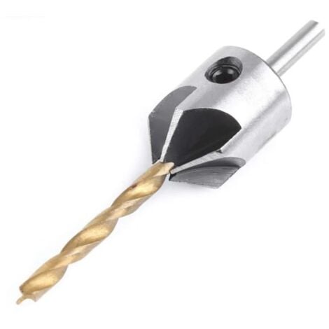 CSPARKV (5 mm) Holzbohrer mit Senker, HSS-Stahl-Hochgeschwindigkeits ...