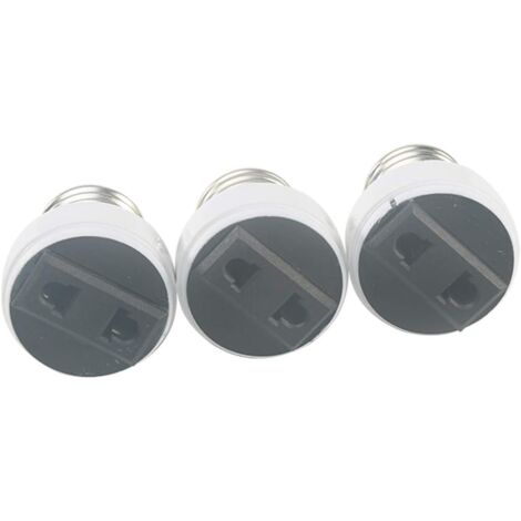 E27 E27-Lampenfassung, E27-Fassungsadapter, Lampenfassungszubehör, weißes ABS, Lampenfassung