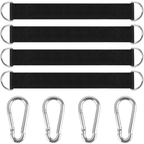 CSPARKV 4er-Pack Hängematten-Schaukelstuhl-Anker mit 4 hochwertigen Hängekarabinern für den ...