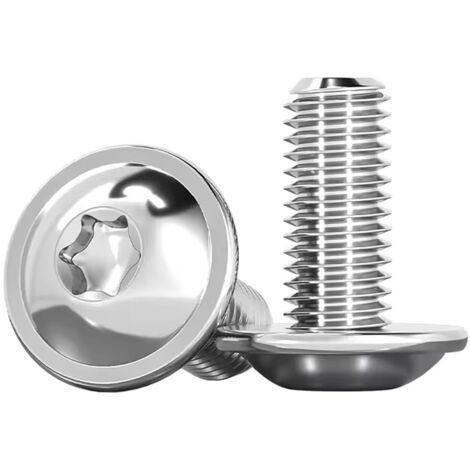 CSPARKV 20 Stück Linsenkopfschrauben mit Bund M6x20mm Torxschrauben ISO 7380-2 Schrauben ...