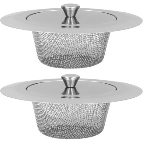 CSPARKV （11 × 11 × 3,5 cm）Set mit 2 Küchenspülenfiltern, rostfreiem ...