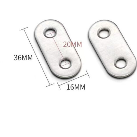 CSPARKV 20 Stück Flache Eckwinkel, Edelstahl Flache Gerade Eckstreben, Eckstreben mit Schrauben ...